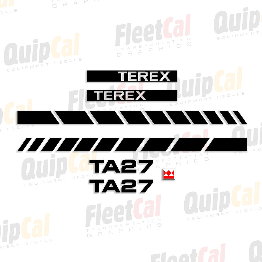 Terex TA27 Haul Truck Marking Decal Set - 2000 Year – Truck and ...