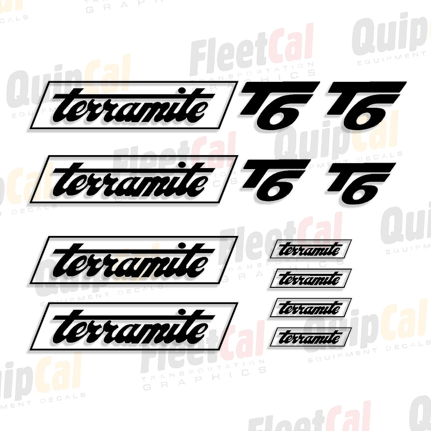 Terramite T6 Backhoe Marking Decal Set – Truck and Equipment Decals
