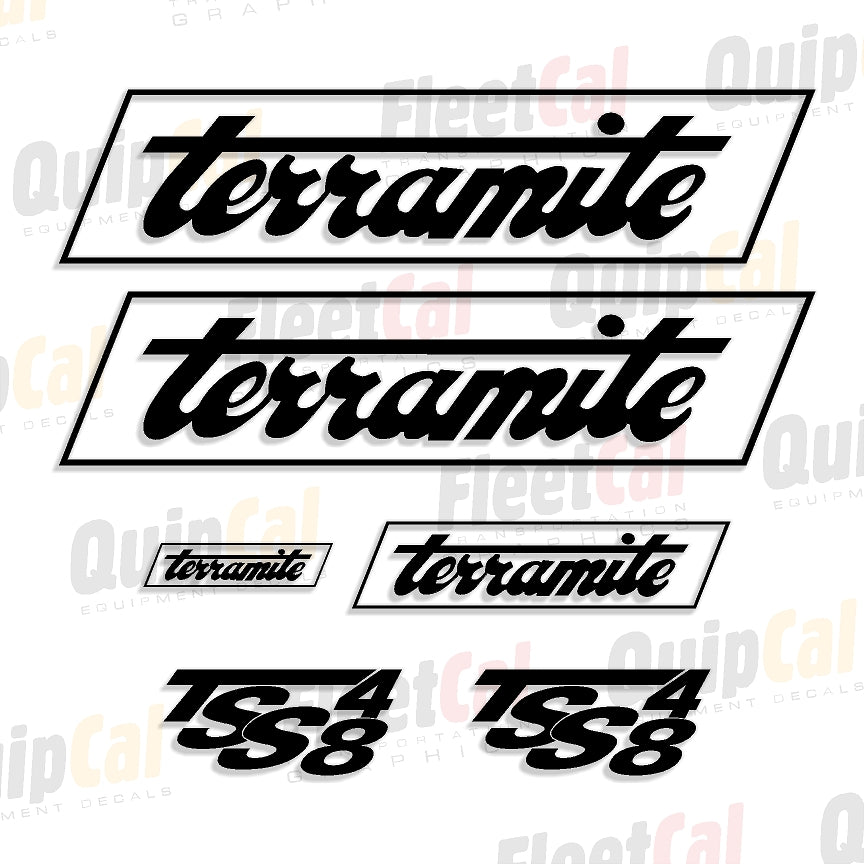 Terramite TSS4-8 Sweeper Marking Decal Set – Truck and Equipment Decals