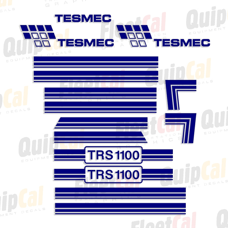 Tesmec TRS1100 Crawler Trencher Marking Decal Set – Truck and Equipment ...