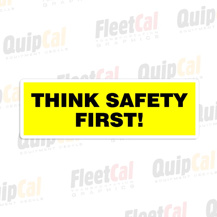 Think Sign Safety First Reversible Fold Ups® Floor Sign: On The Job