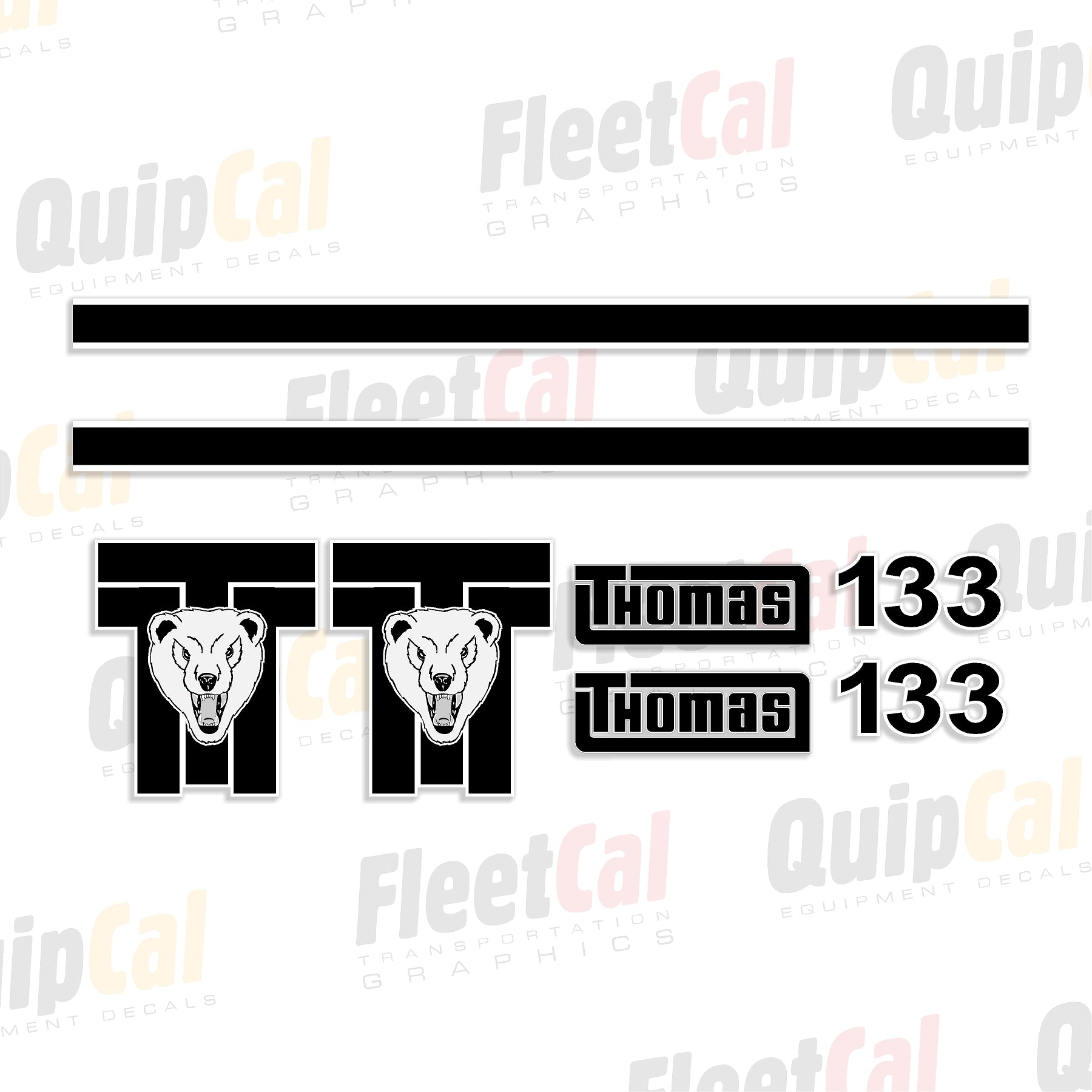 Thomas 133 Skid Loader Marking Decal Set – Truck and Equipment Decals