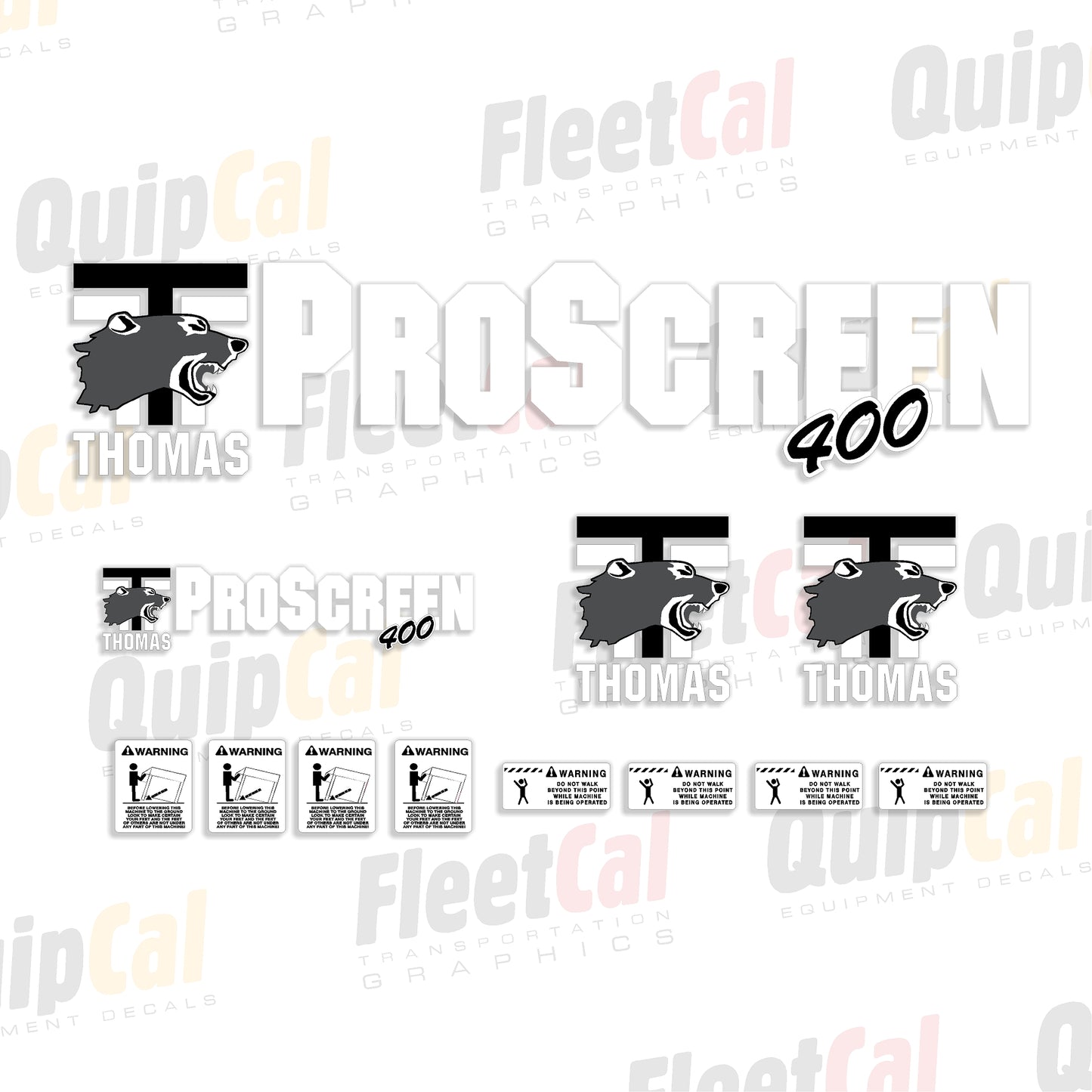 Thomas ProScreen 400 Shaker Screen Marking Decal Set – Truck and ...