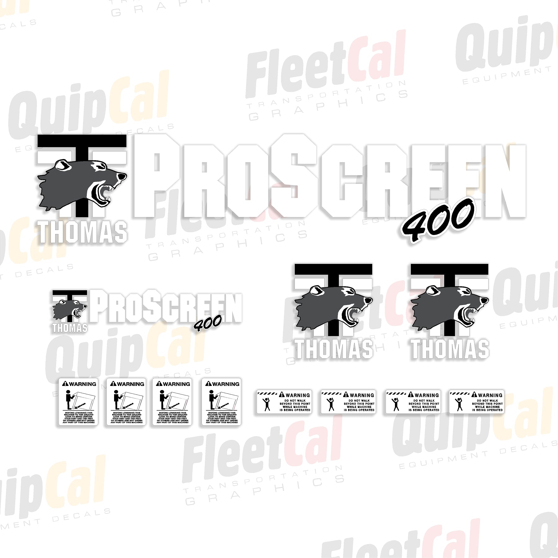 Thomas ProScreen 400 Shaker Screen Marking Decal Set – Truck and ...