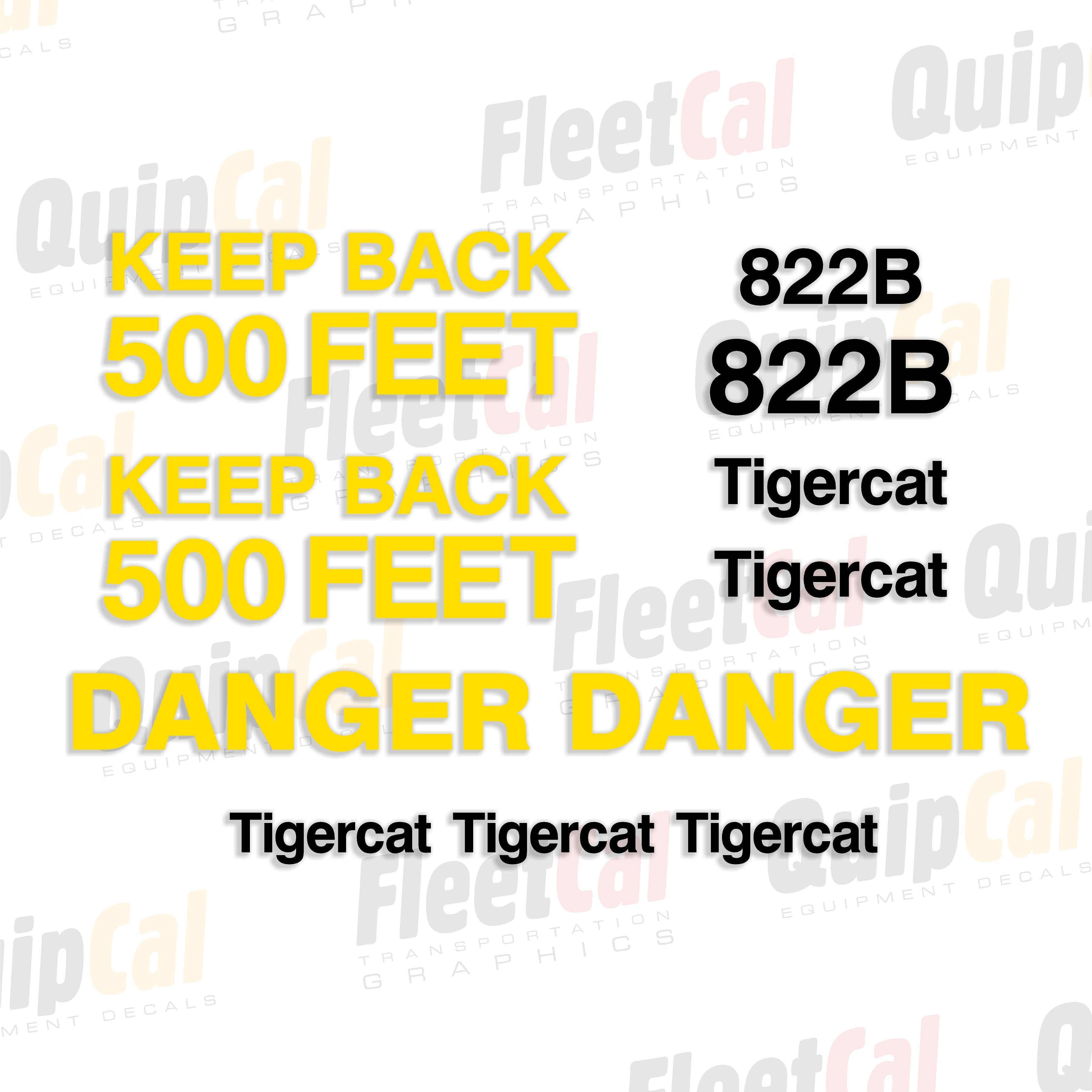 Tigercat 822B Crawler Feller Buncher Marking Decal Set – Truck and ...