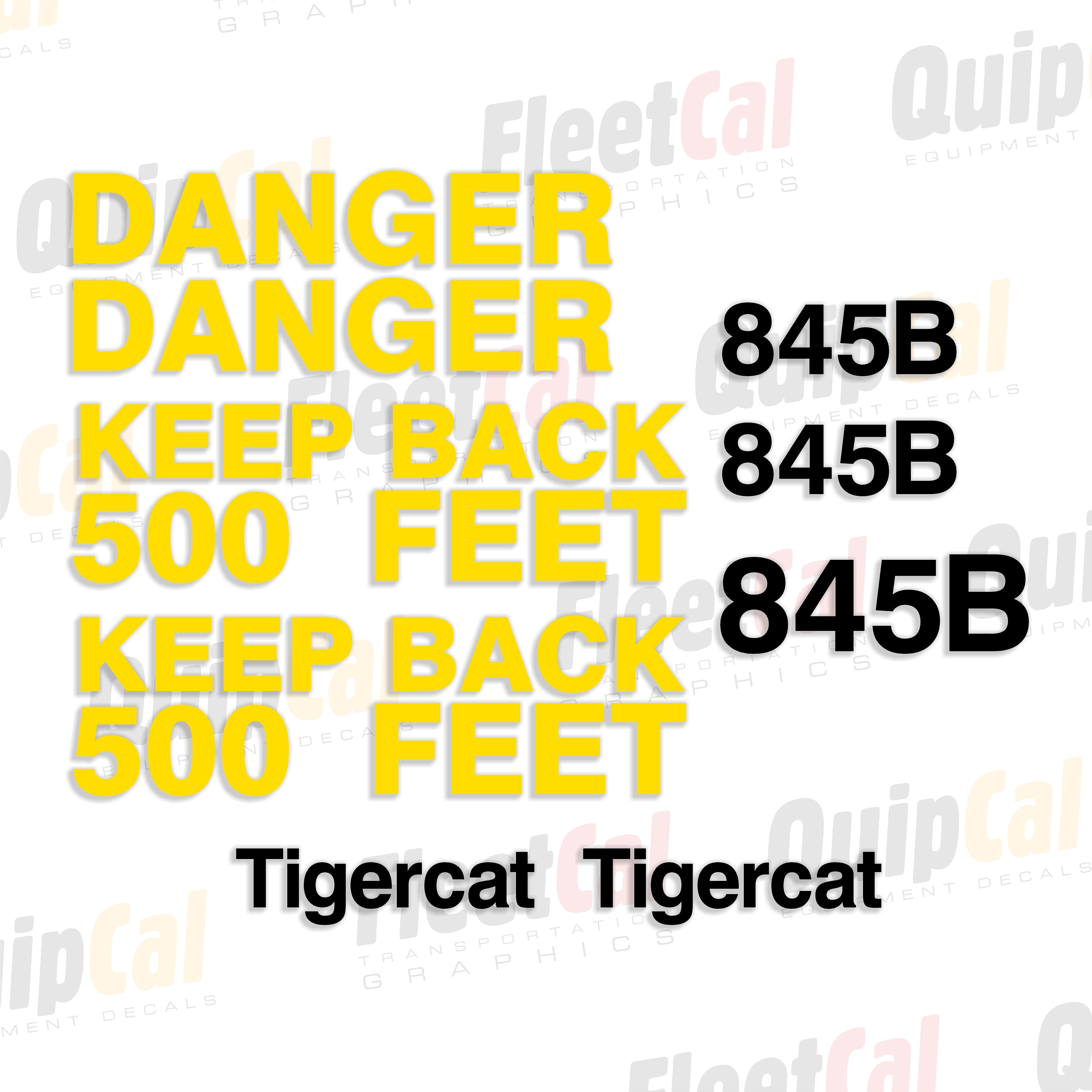 Tigercat 845B Crawler Feller Buncher Marking Decal Set – Truck and ...