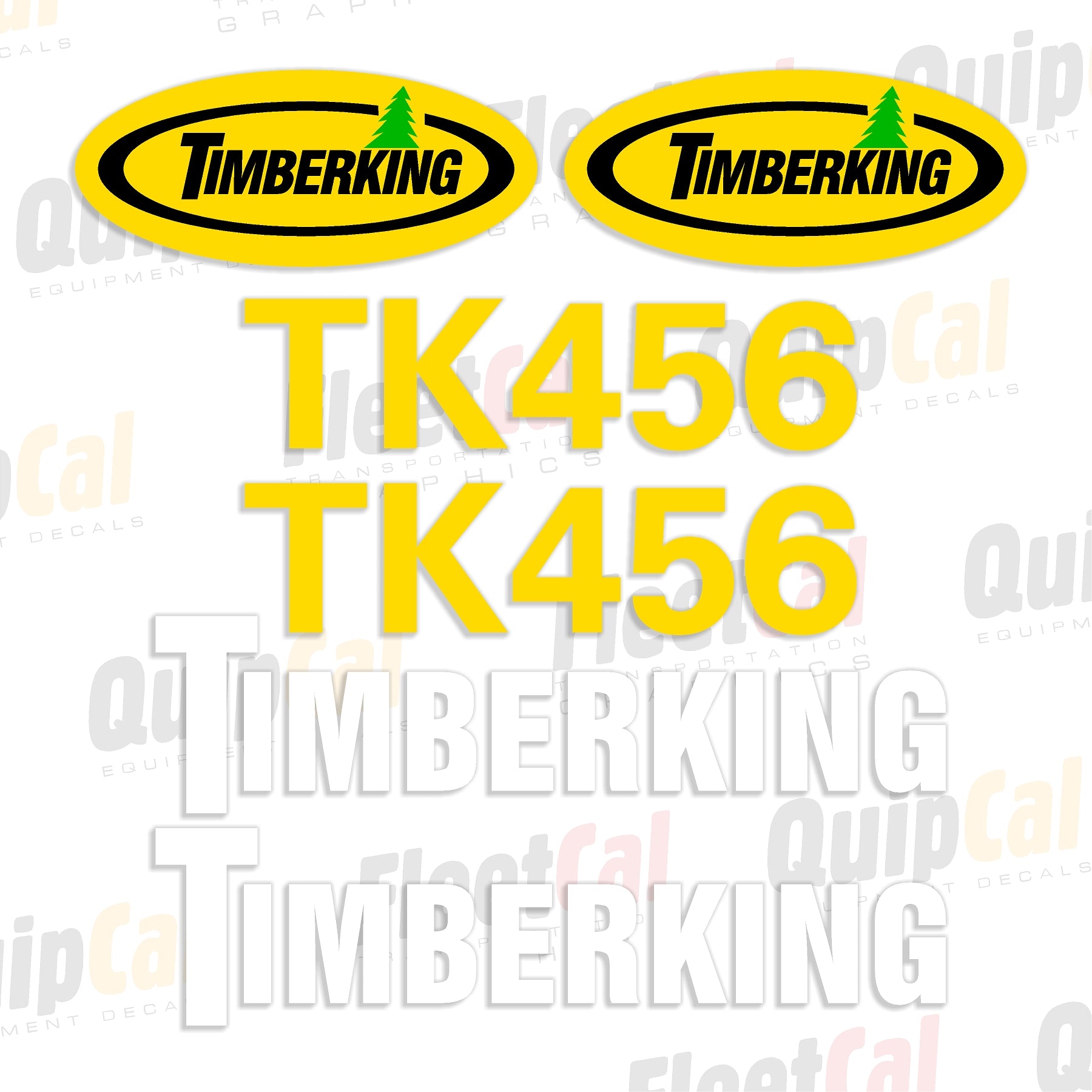 TimberKing TK456 Forwarder Marking Decal Set – Truck and Equipment Decals