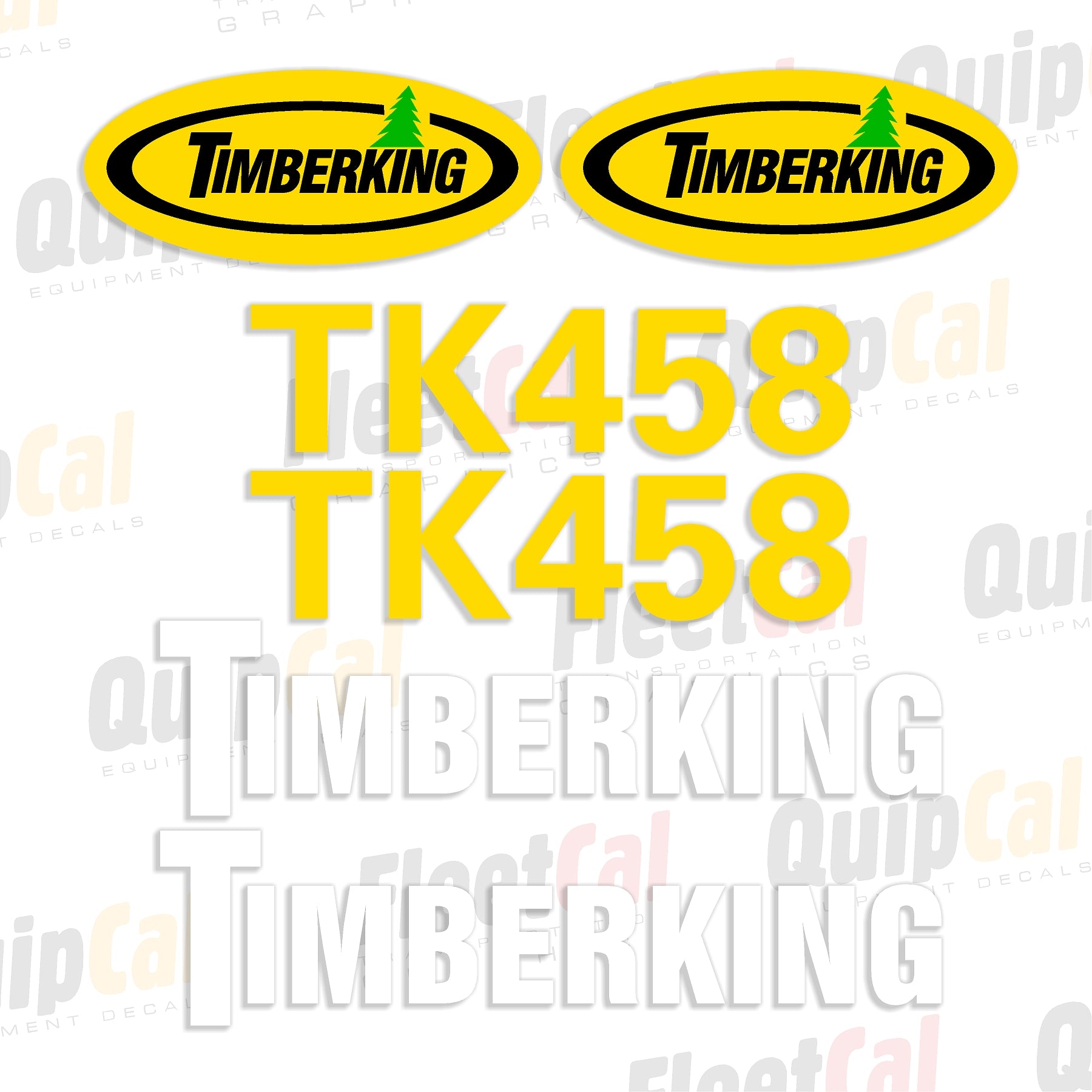 TimberKing TK458 Forwarder Marking Decal Set – Truck and Equipment Decals