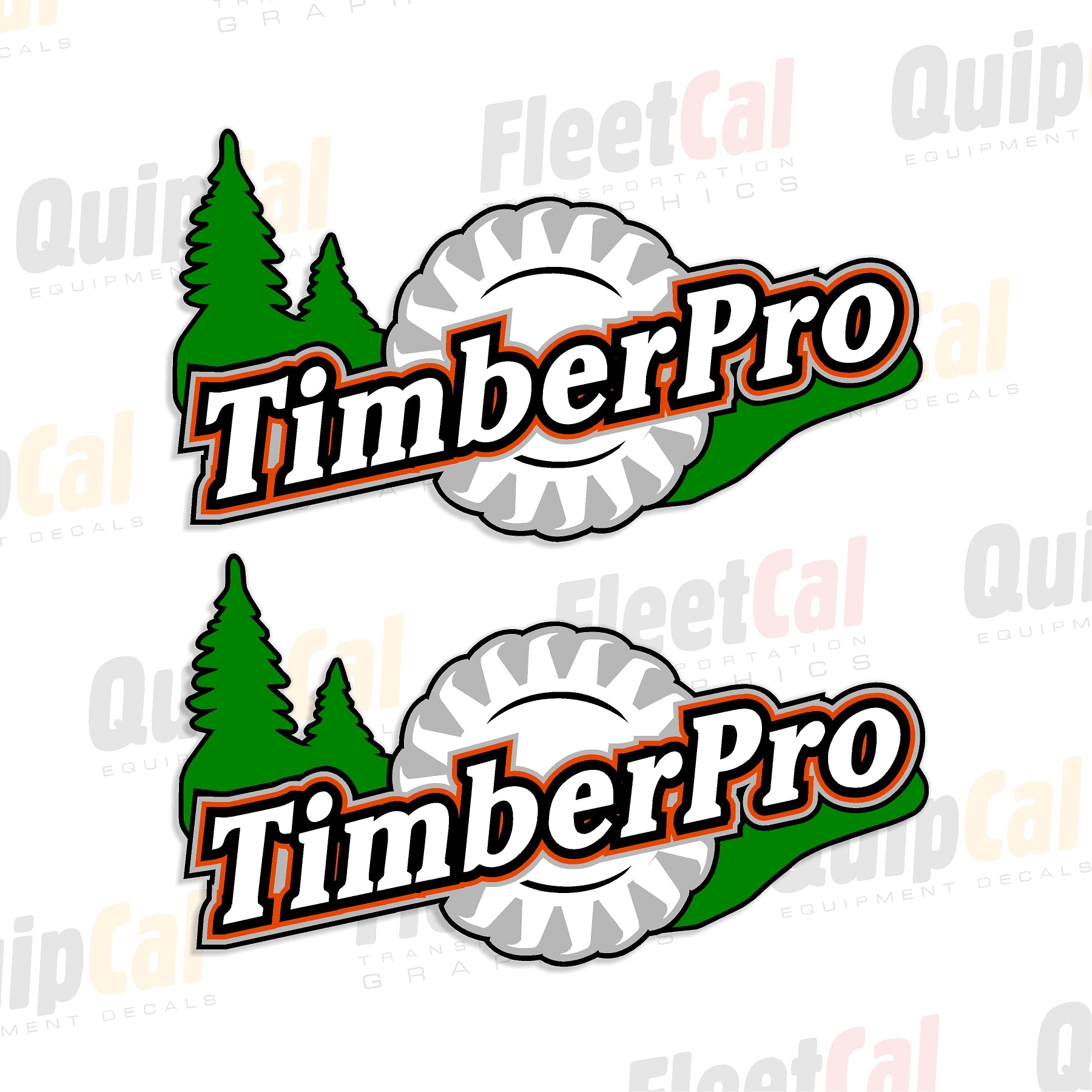 TimberPro Logo Decals (1 PAIR) – Truck and Equipment Decals