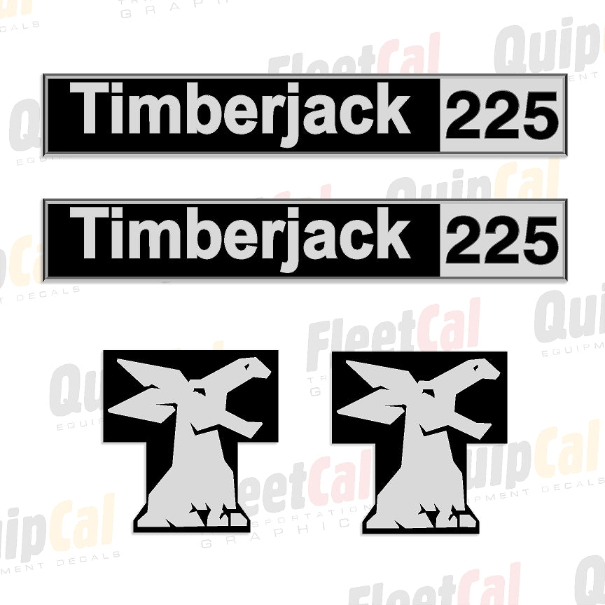 Timberjack 225 Marking Decal Set – Truck and Equipment Decals
