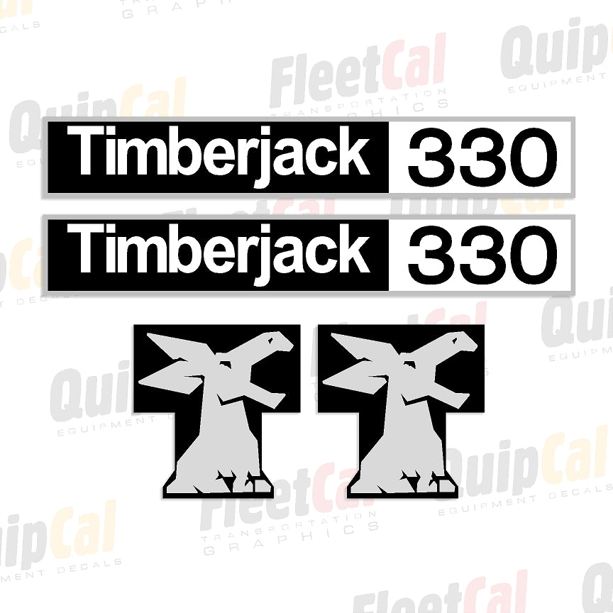 Timberjack 330 Marking Decal Set – Truck and Equipment Decals