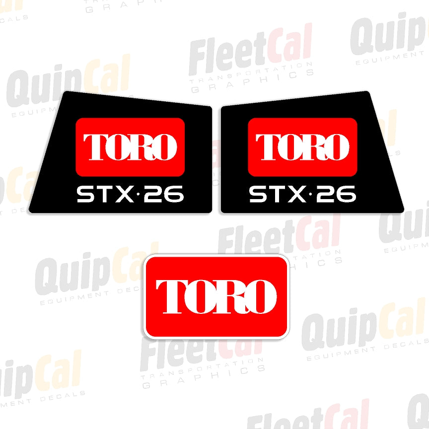 Toro STX26 Stump Grinder Marking Decal Set – Truck and Equipment Decals