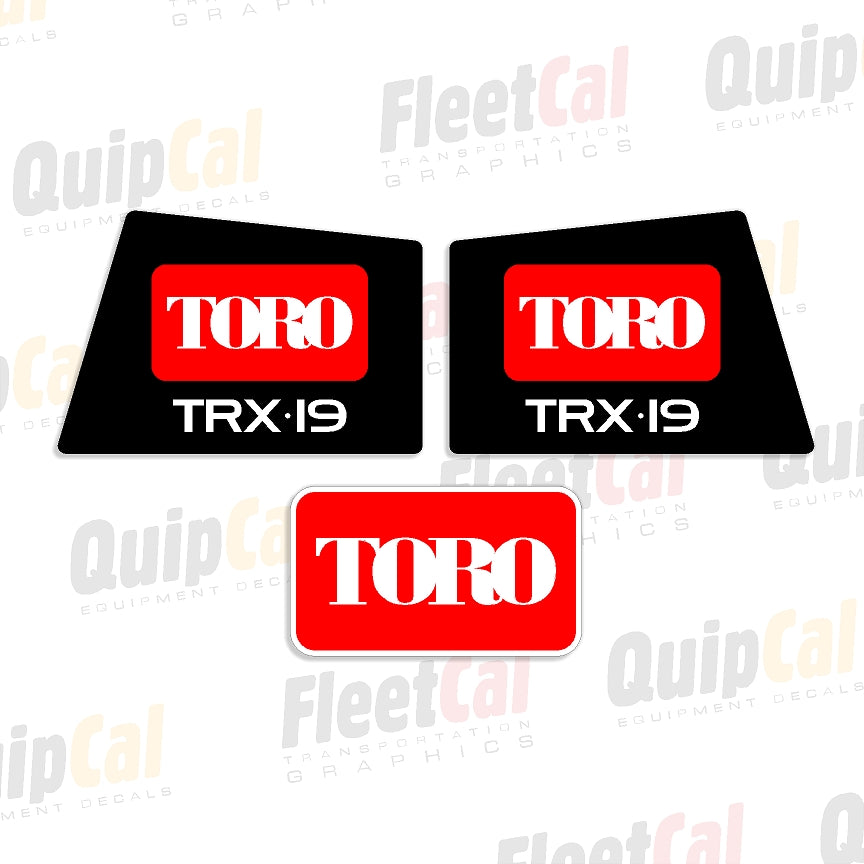 Toro TRX19 Trencher Marking Decal Set – Truck and Equipment Decals