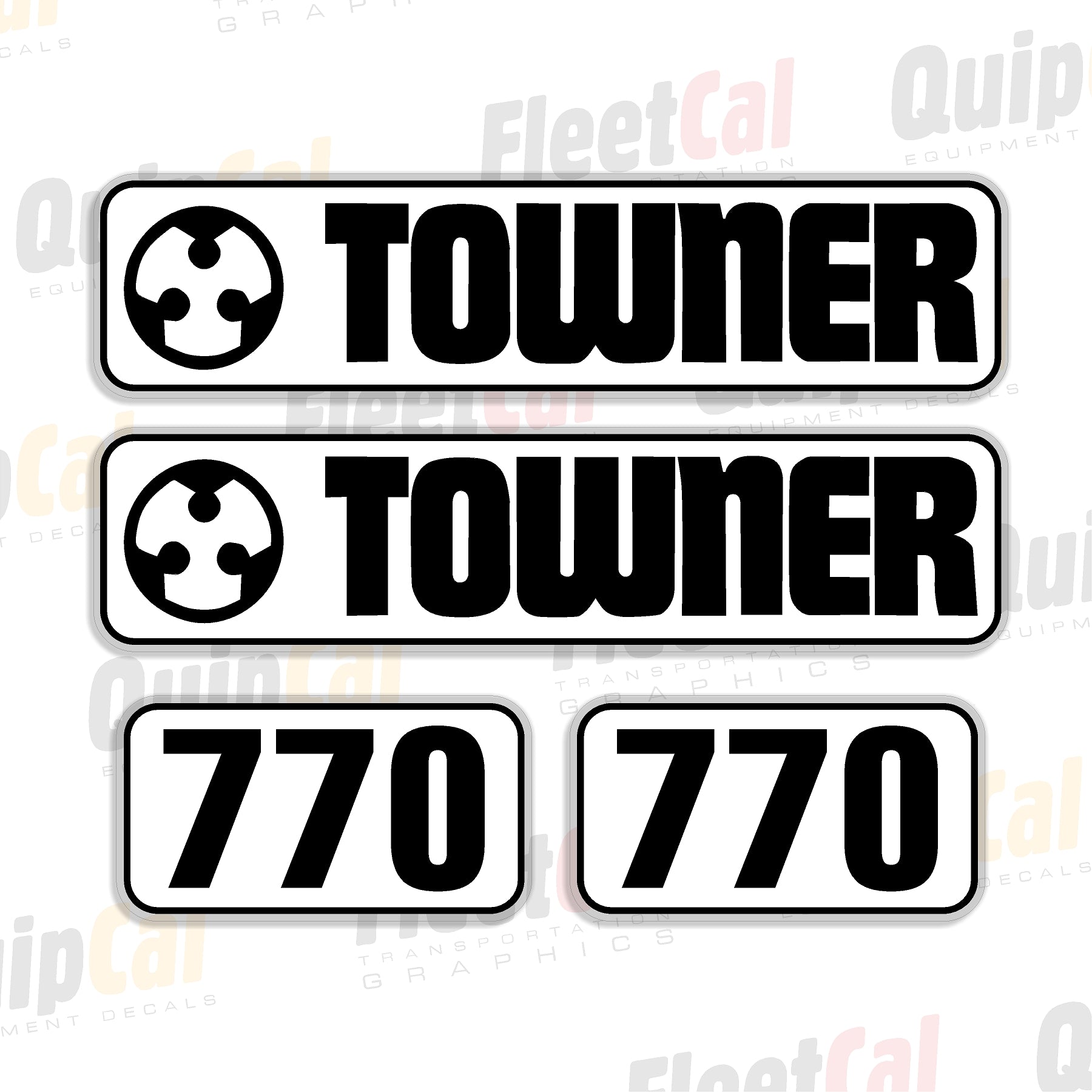 Towner 770 Disc Marking Decal Set – Truck and Equipment Decals