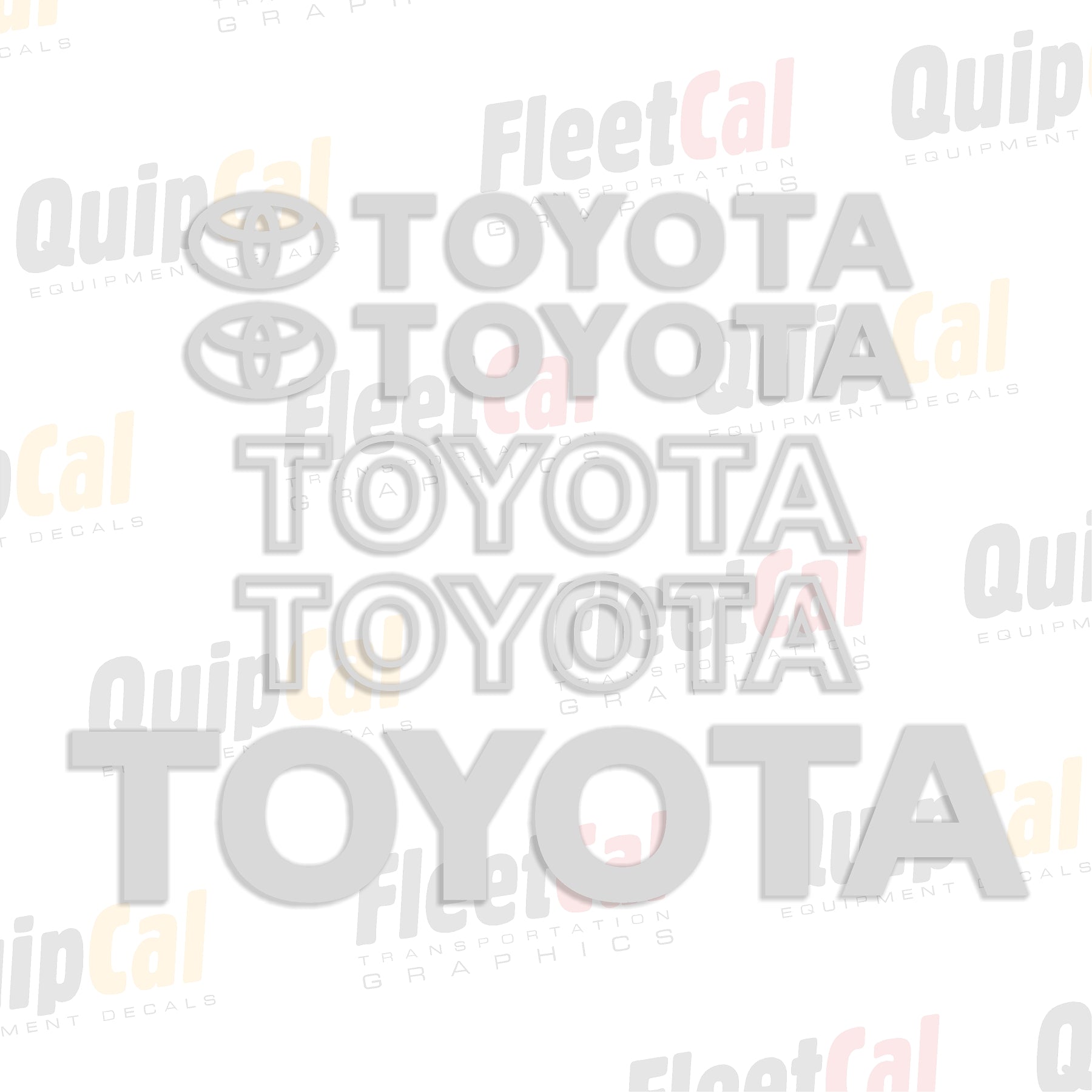 Toyota 8FG Forklift Marking Decal Set – Truck and Equipment Decals