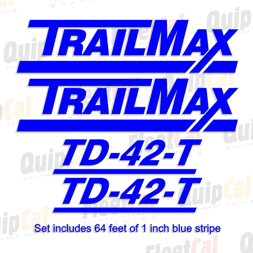 TrailMax TD-42-T Tilt Deck Trailer Marking Decal Set – Truck and ...
