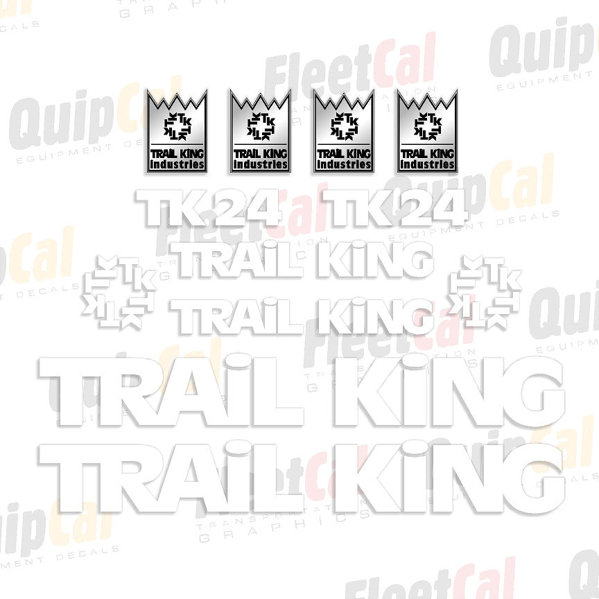 Trail King TK24 Tag Trailer Marking Decal Set – Truck and Equipment Decals