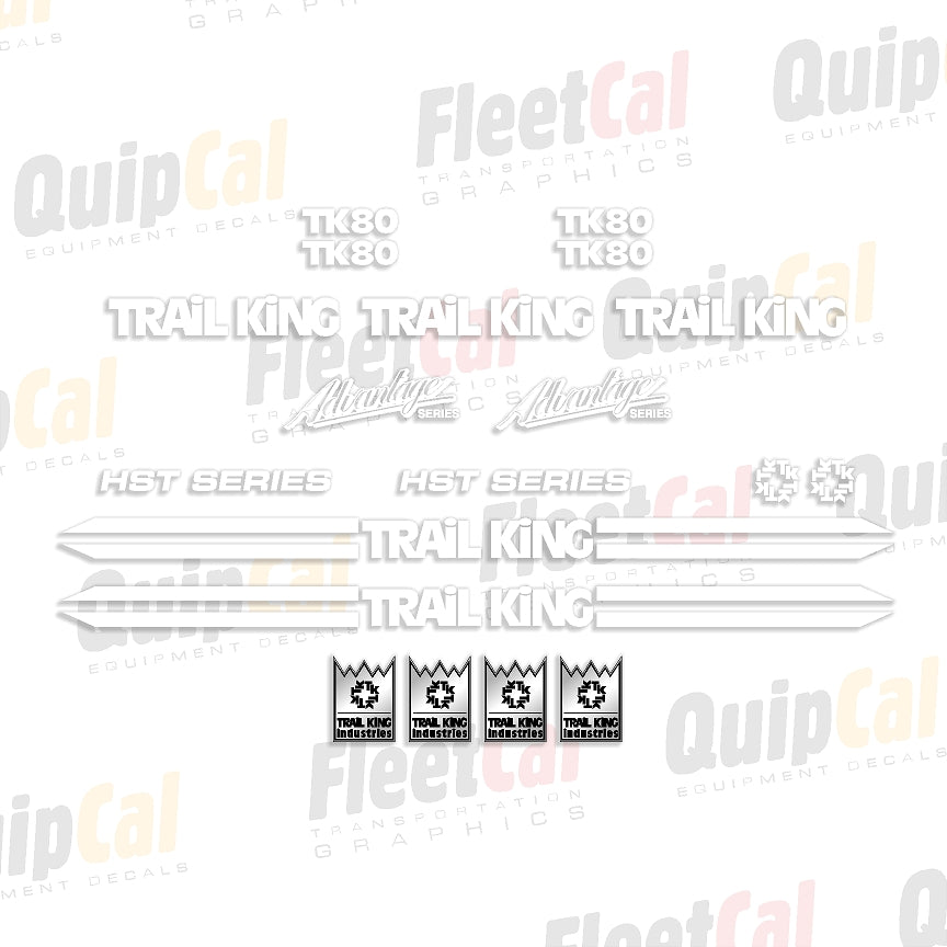 Trail King TK80 HST Series Trailer Marking Decal Set – Truck and ...