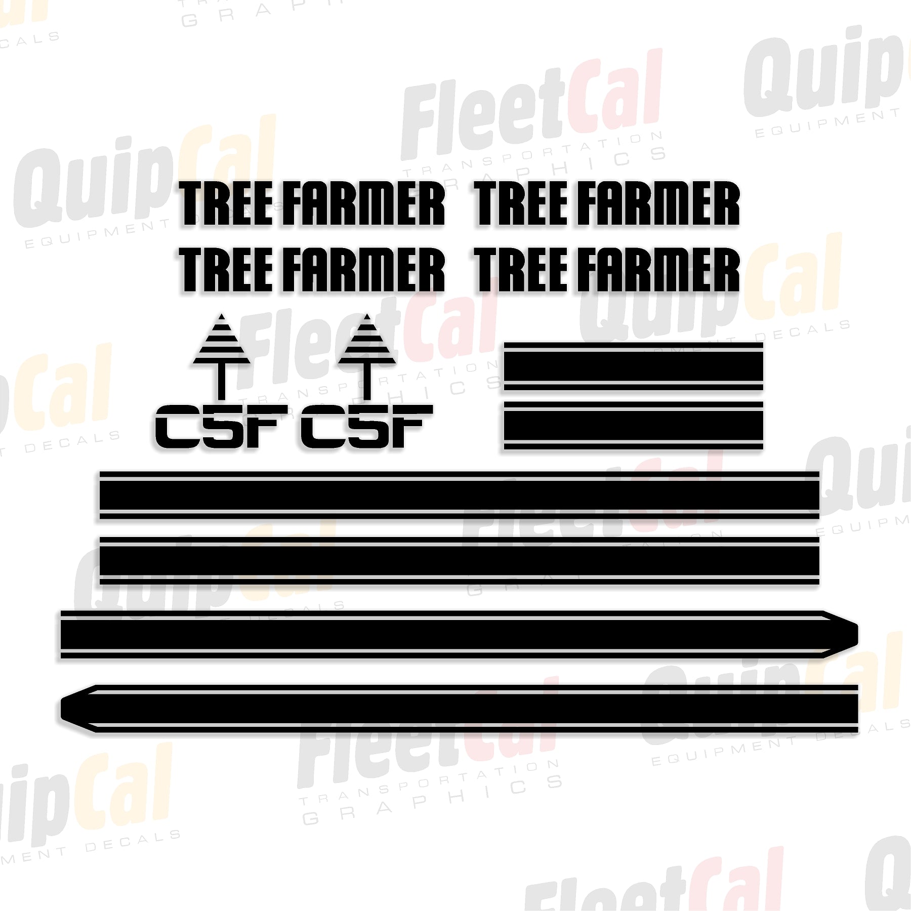 Tree Farmer C5F Marking Decal Set – Truck and Equipment Decals