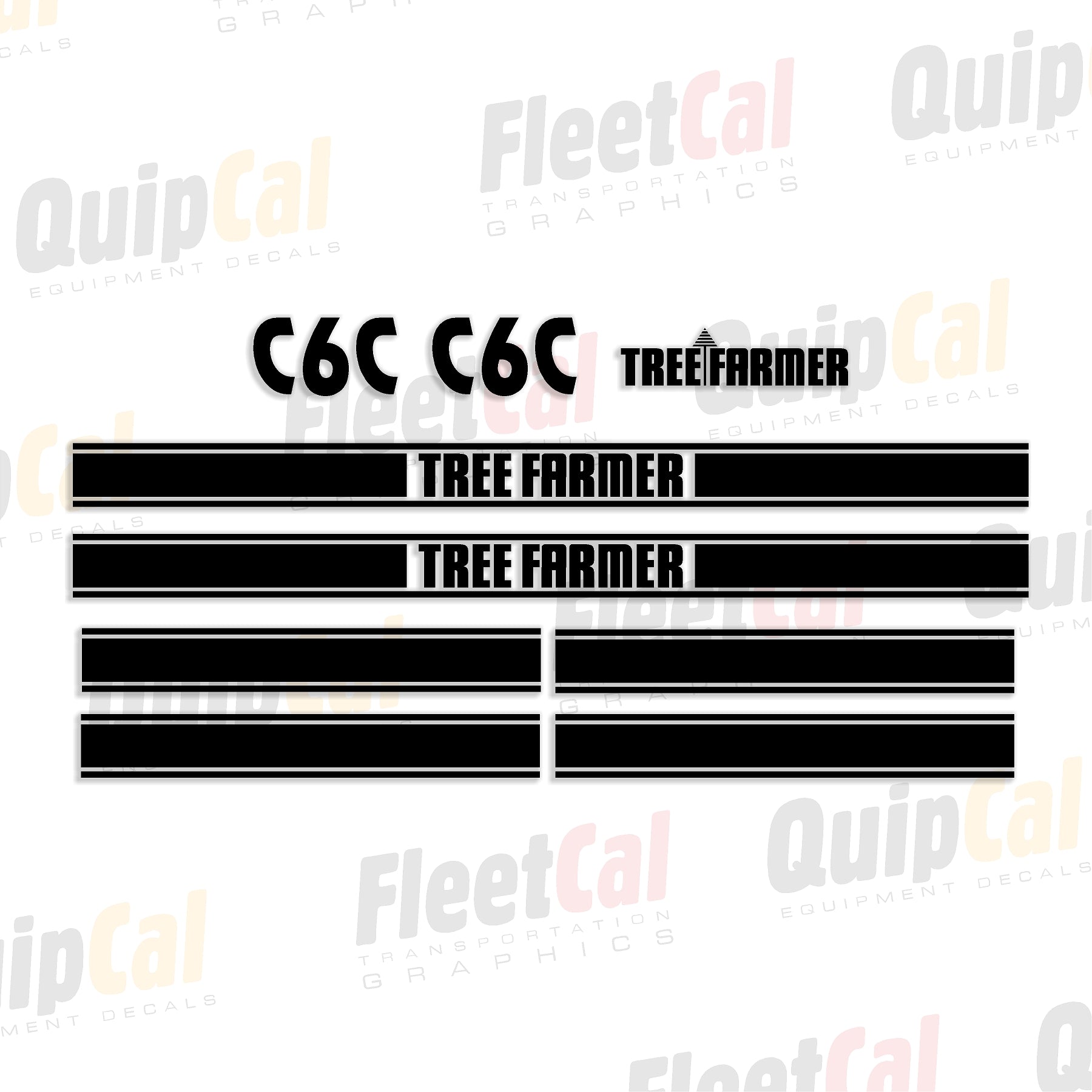 Tree Farmer C6C Marking Decal Set – Truck and Equipment Decals