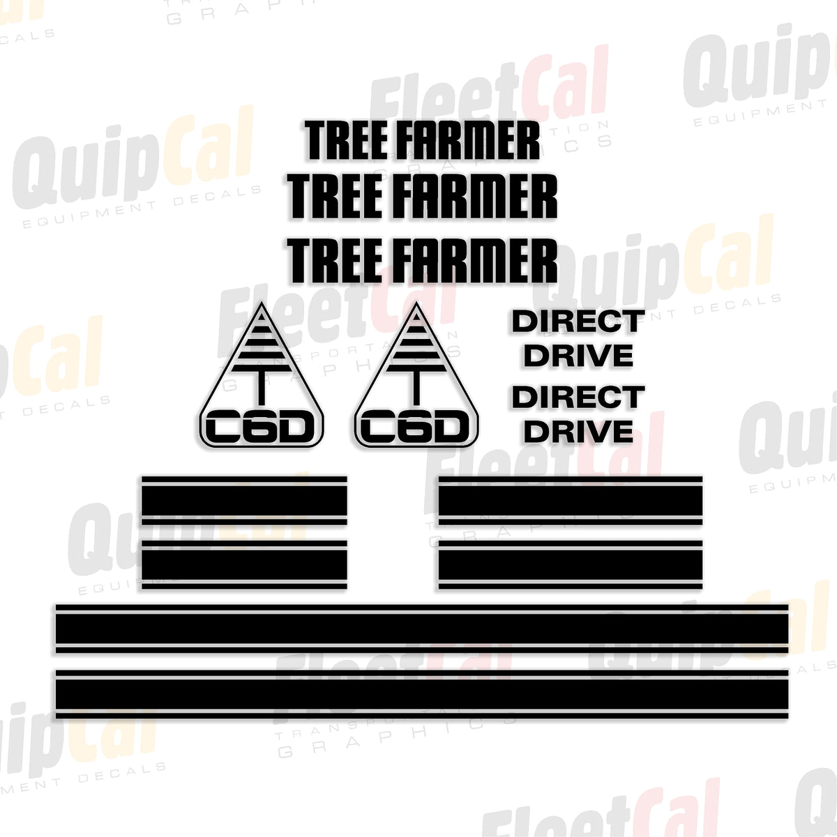 Tree Farmer C6D Marking Decal Set – Truck and Equipment Decals