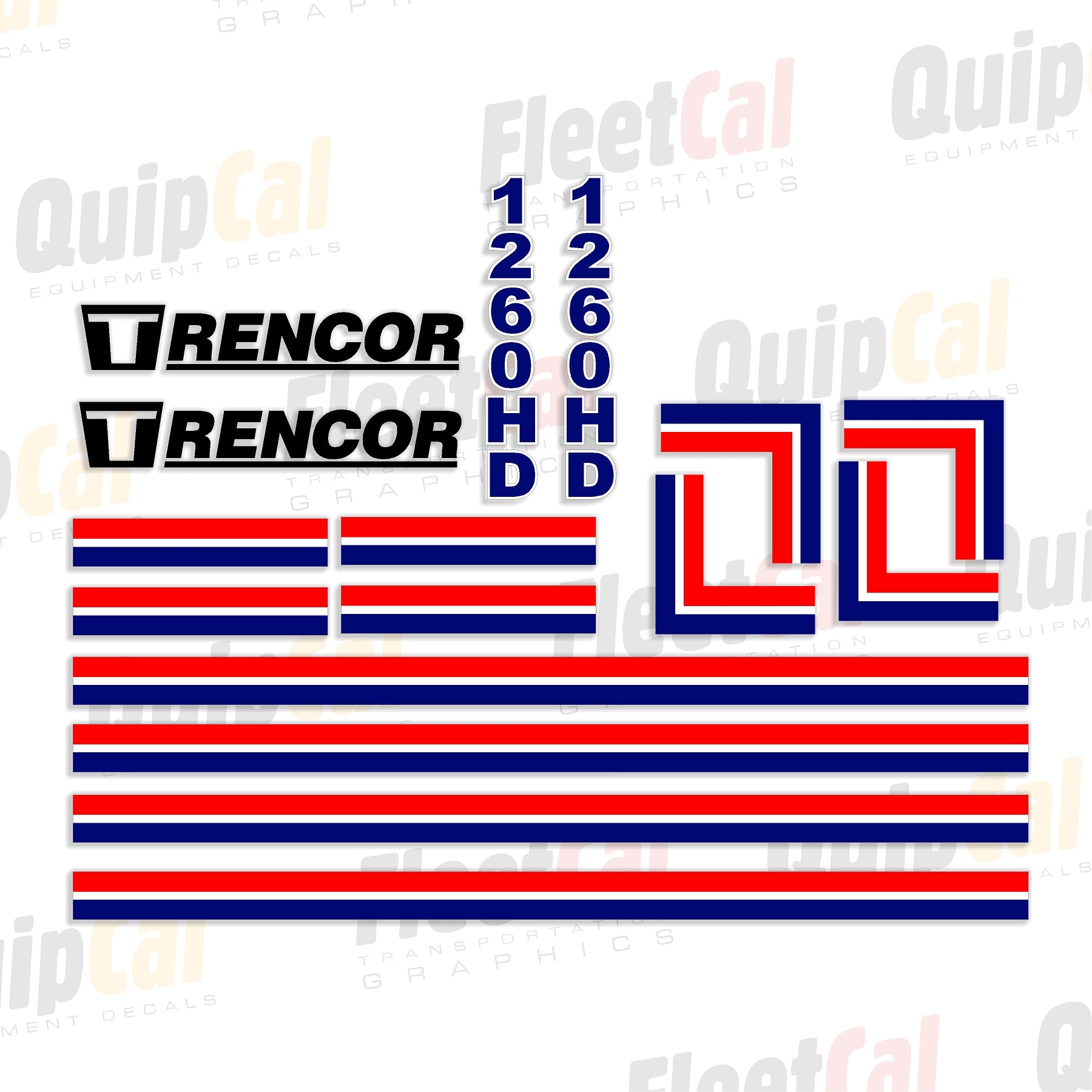 Trencor 1260HD Crawler Trencher Marking Decal Set – Truck and Equipment ...