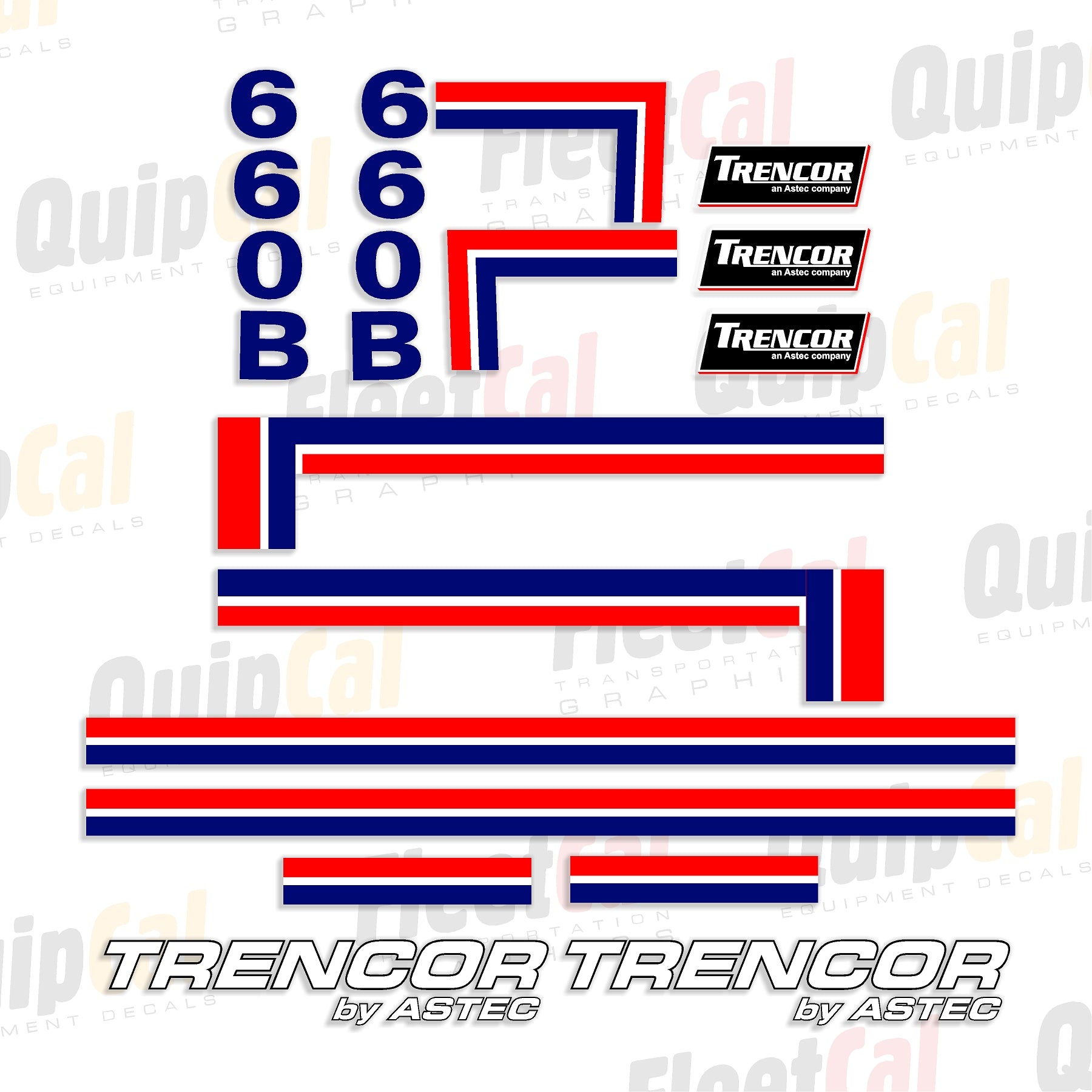Trencor 660B Crawler Trencher Marking Decal Set – Truck and Equipment ...