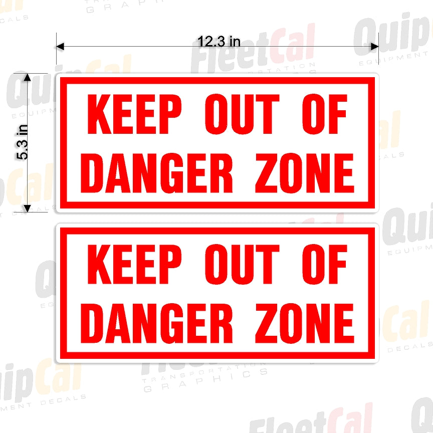 Universal Swing Warning & Crush Hazard Safety Decal Set (1 PAIR ...