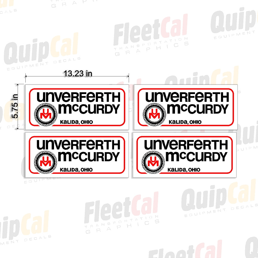 Unverferth McCurdy Gravity Wagon Decals (QTY 4) – Truck and Equipment ...