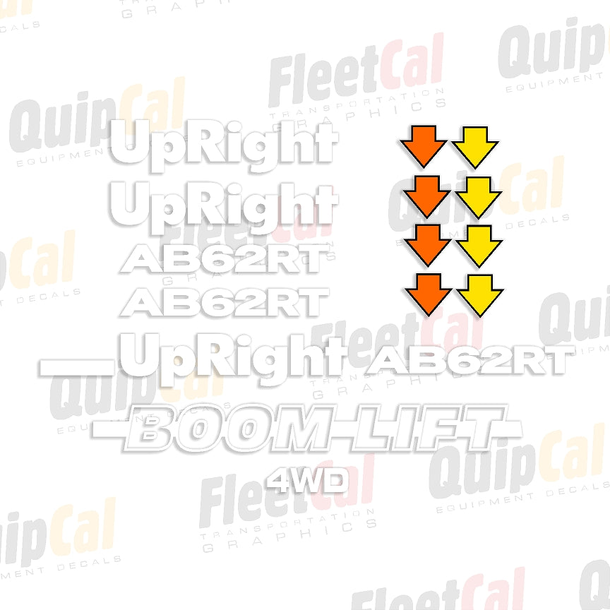 UpRight AB62RT Articulated Boom Lift Marking Decal Set – Truck and ...