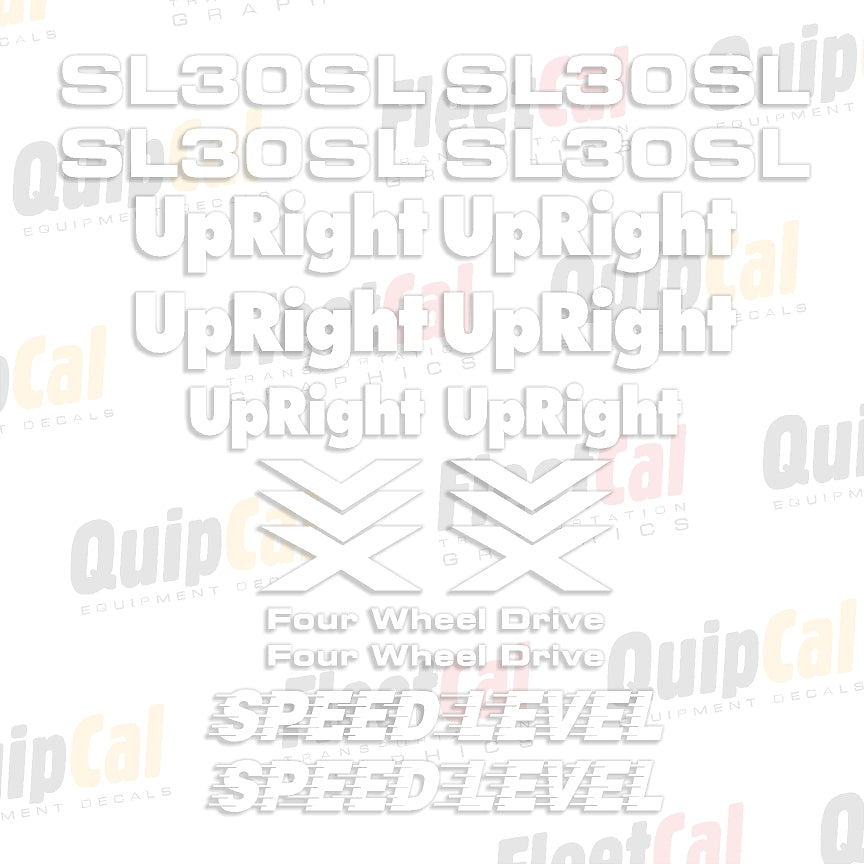 UpRight SL30SL Articulated Platform Manlift Marking Decal Set – Truck ...