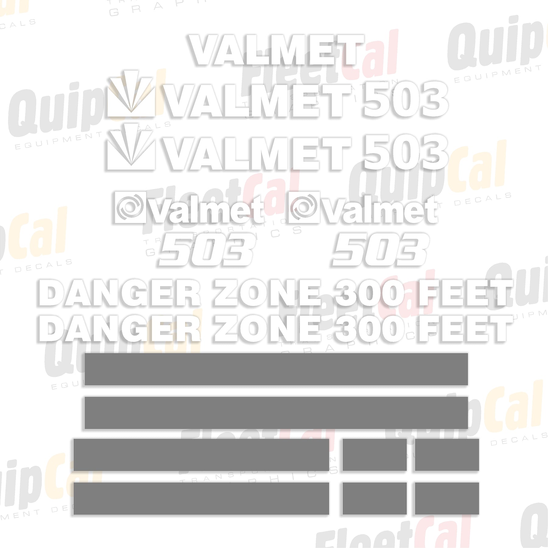 Valmet 503 Feller Buncher Marking Decal Set – Truck and Equipment Decals