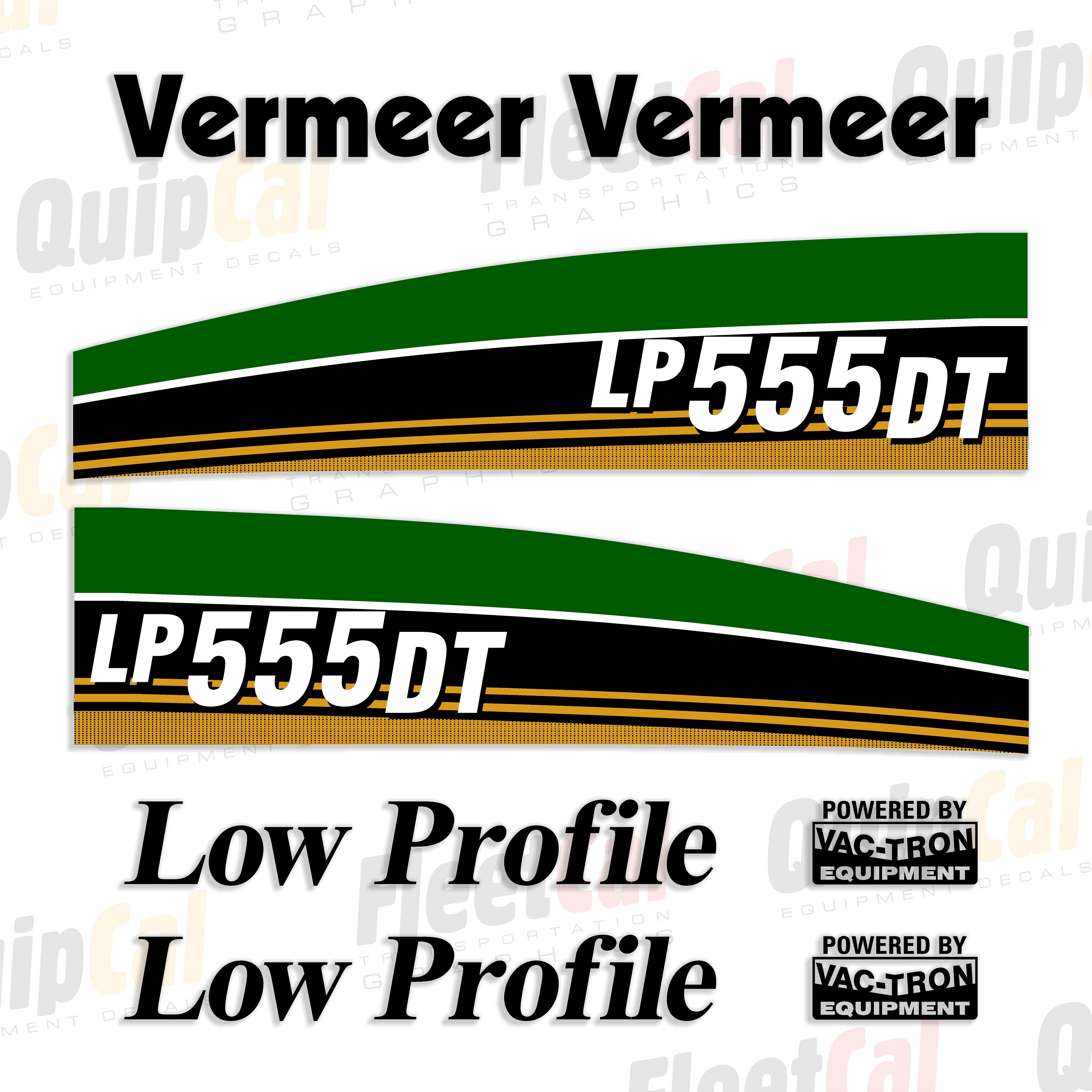 Vermeer LP555DT Vaccum Excavator Decal Set – Truck and Equipment Decals