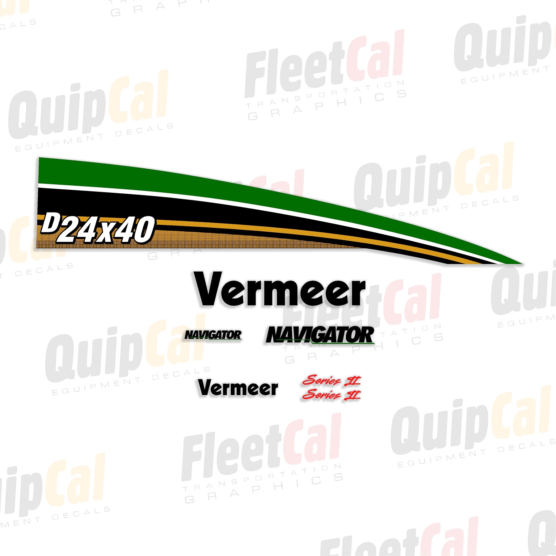 Vermeer D24x40 Series II Directional Drill Marking Decal Set – Truck ...