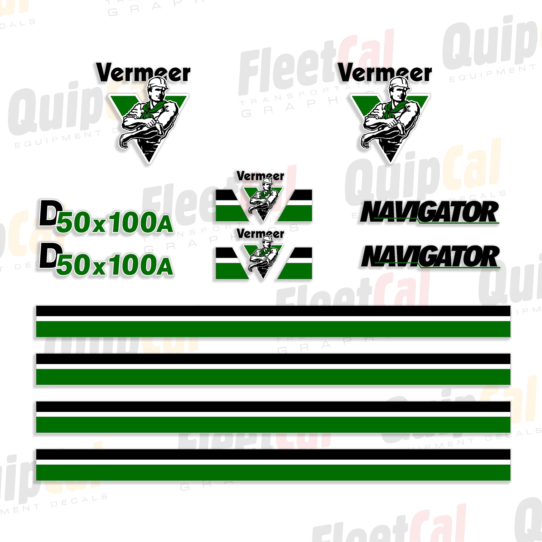 Vermeer D50x100A Directional Drill Marking Decal Set – Truck and ...