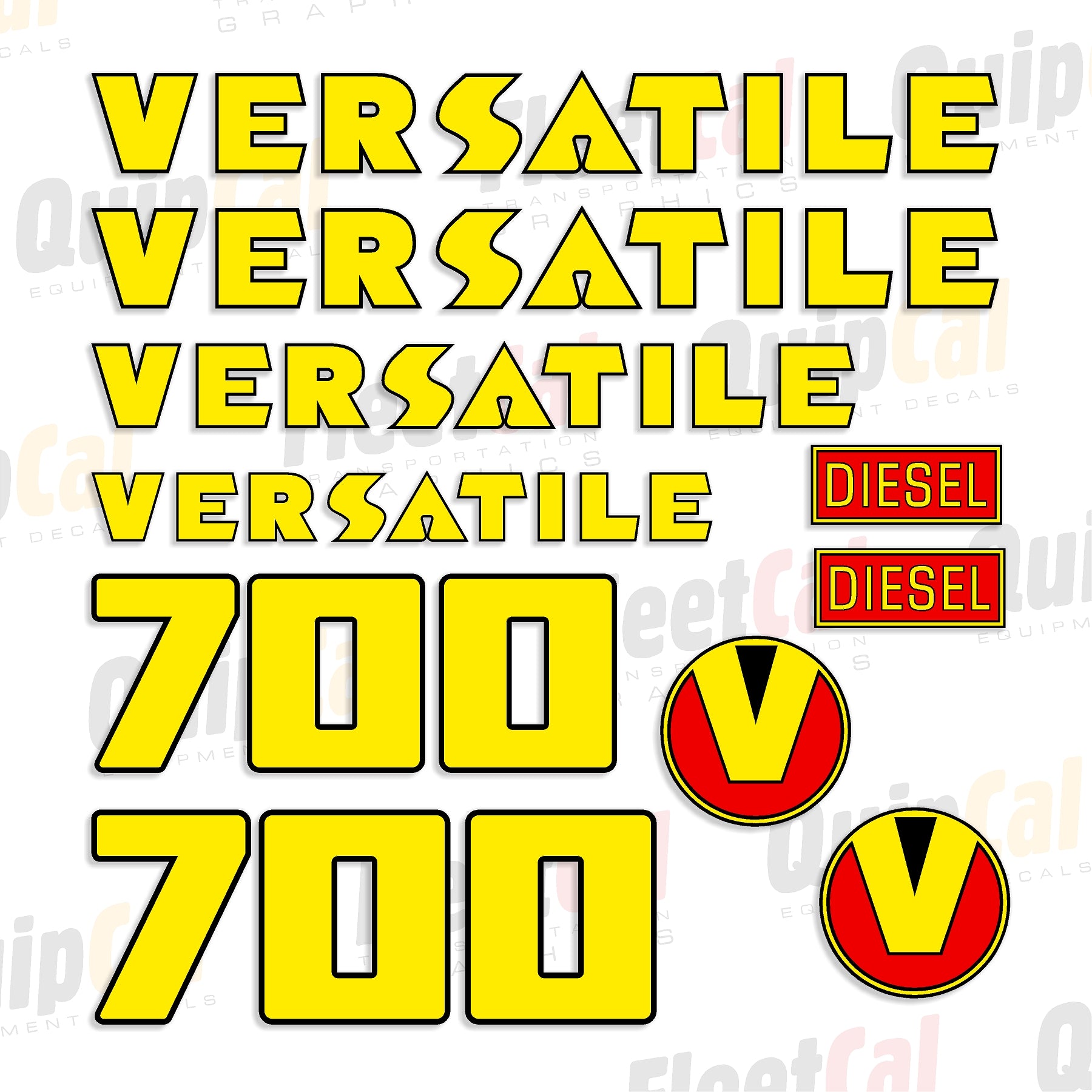 Versatile 700 Marking Decal Set – Truck and Equipment Decals