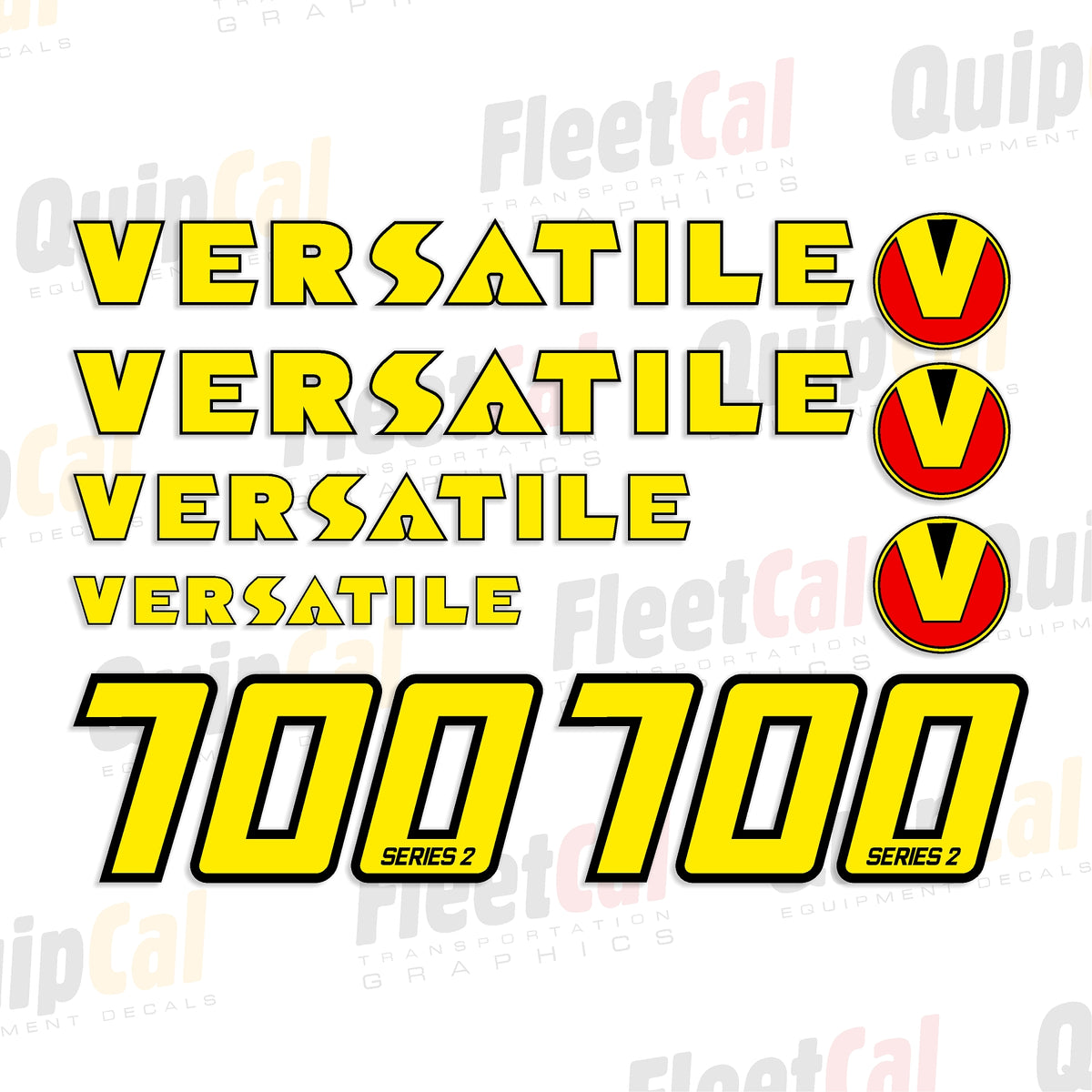 Versatile 700 Series 2 Marking Decal Set – Truck and Equipment Decals