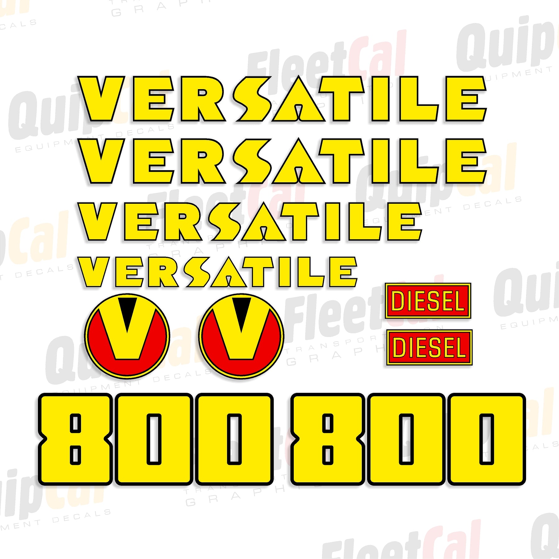 Versatile 800 Marking Decal Set – Truck and Equipment Decals