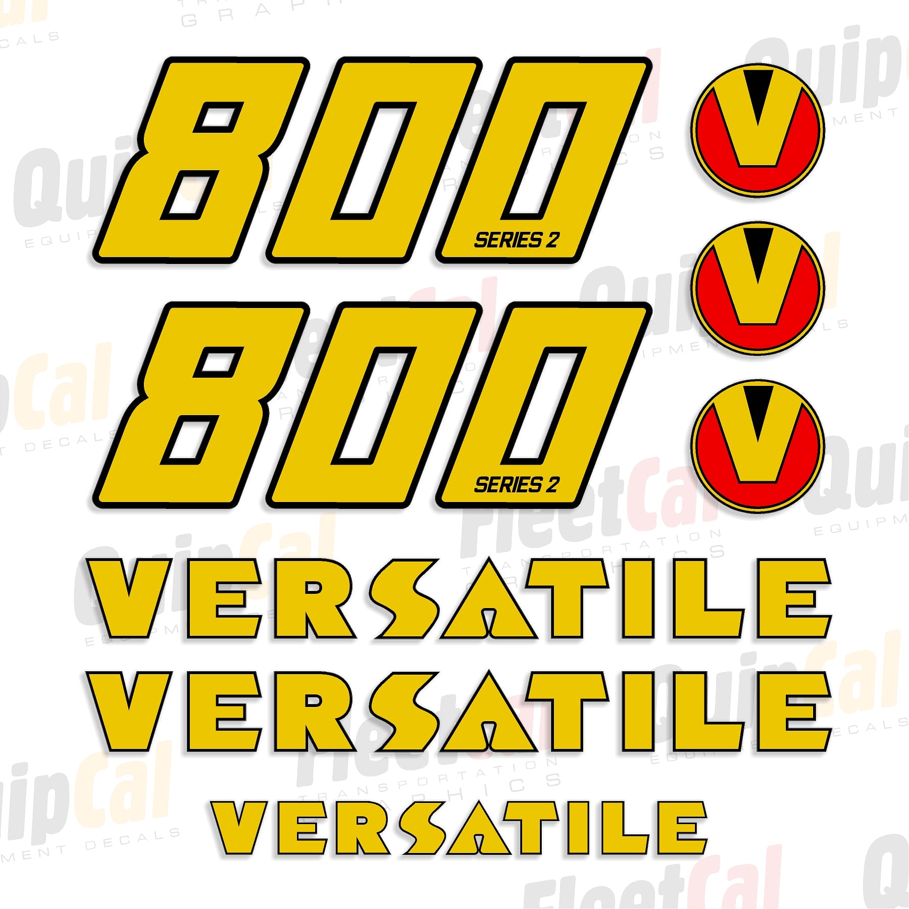 Versatile 800 Series 2 Marking Decal Set – Truck and Equipment Decals