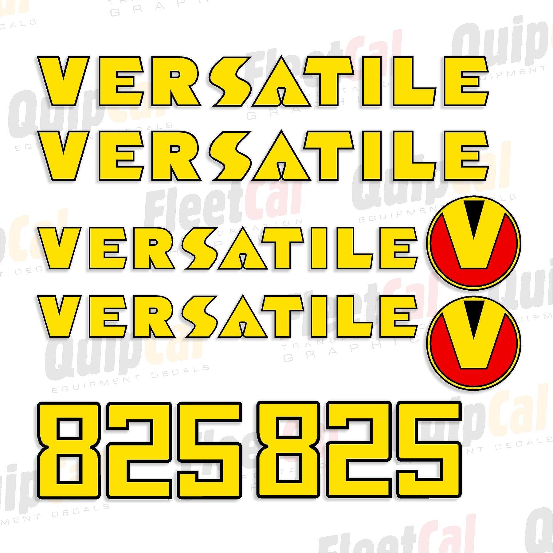 Versatile 825 Marking Decal Set – Truck and Equipment Decals