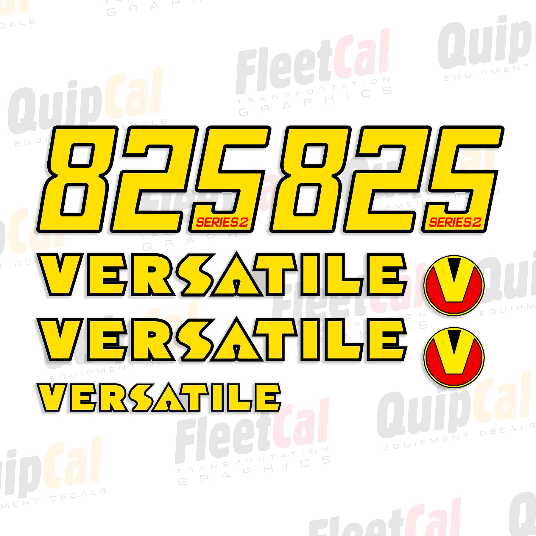 Versatile 825 Series 2 Marking Decal Set – Truck and Equipment Decals