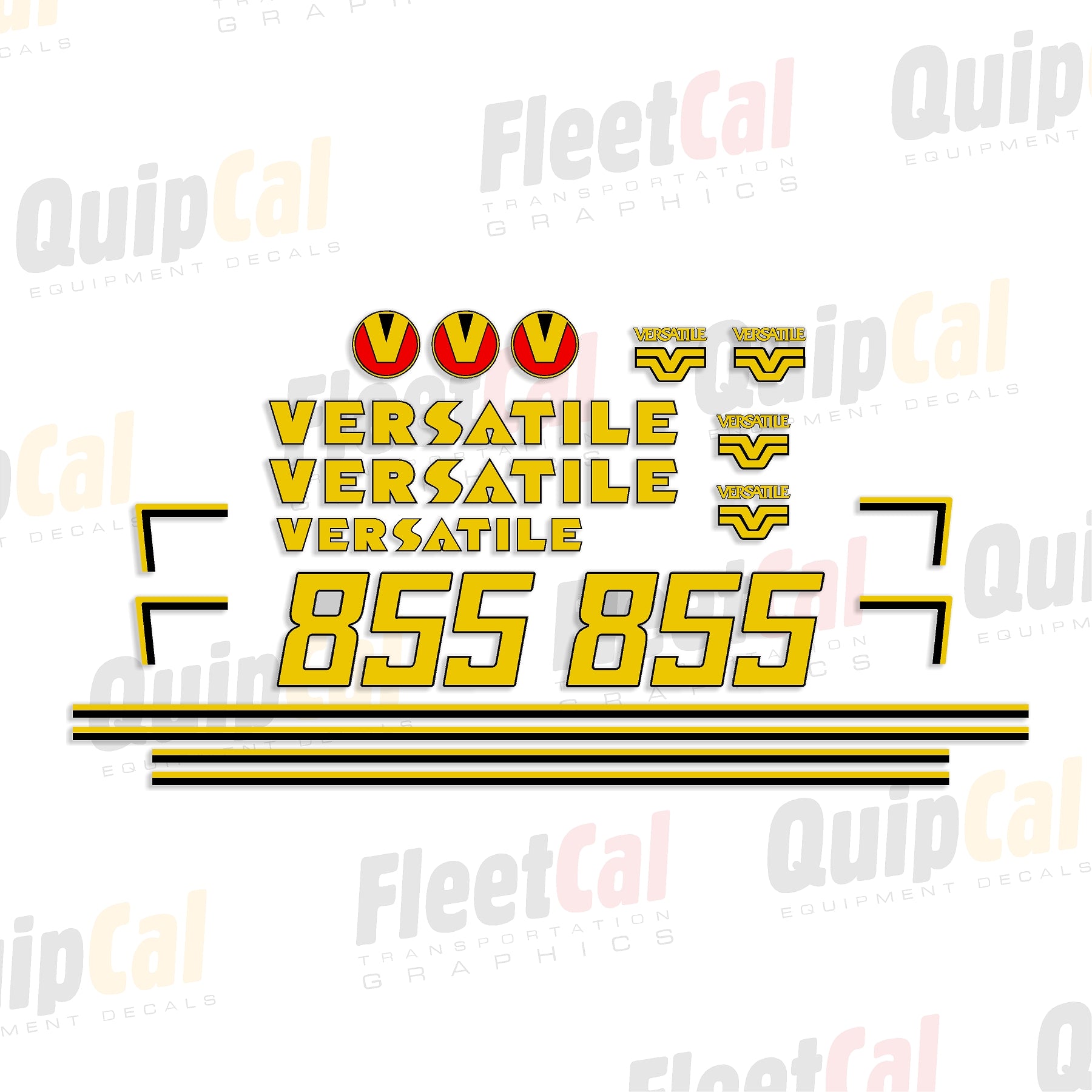 Versatile 855 Marking Decal Set – Truck and Equipment Decals
