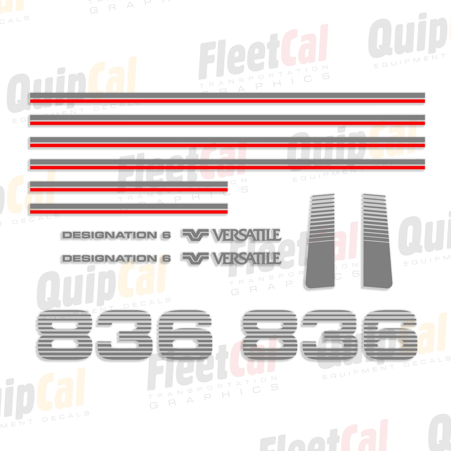 Versatile 836 Designation 6 Tractor Decal Set – Truck and Equipment Decals