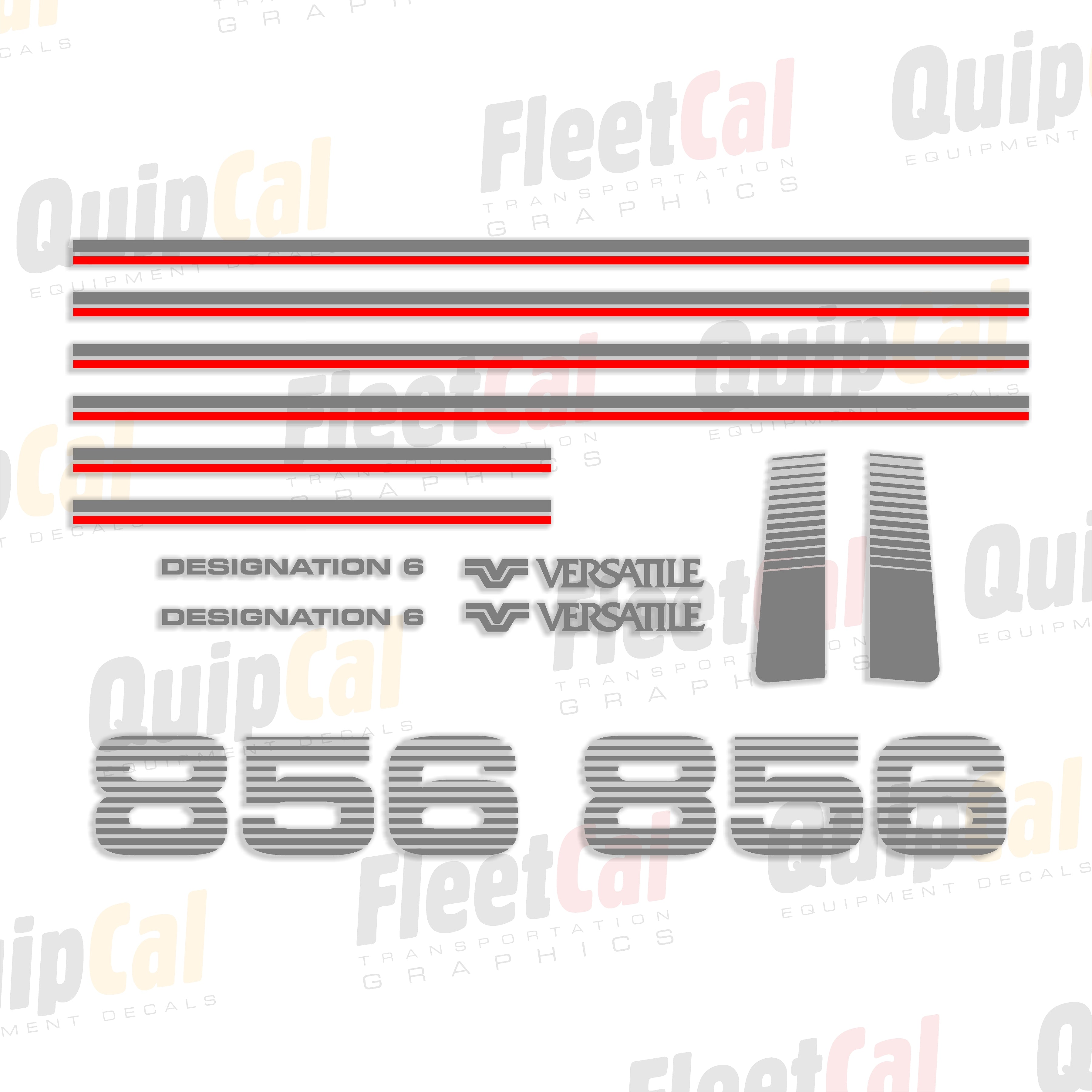 Versatile 856 Designation 6 Tractor Decal Set – Truck and Equipment Decals