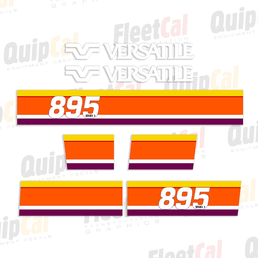 Versatile 895 Series 3 Tractor Marking Decal Set – Truck and Equipment ...