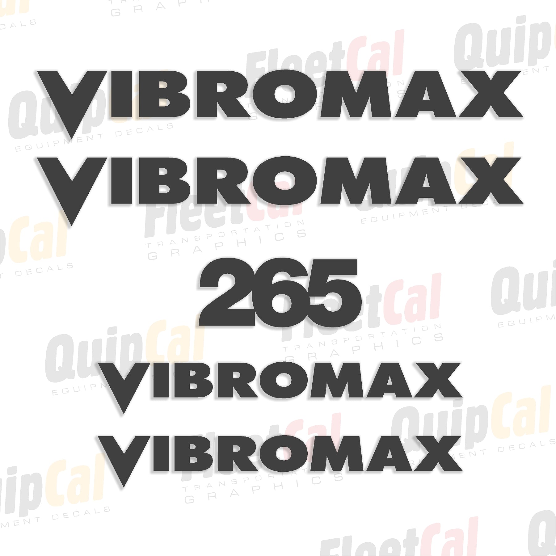 Vibromax W 265 Double Drum Roller Marking Decal Set – Truck and ...