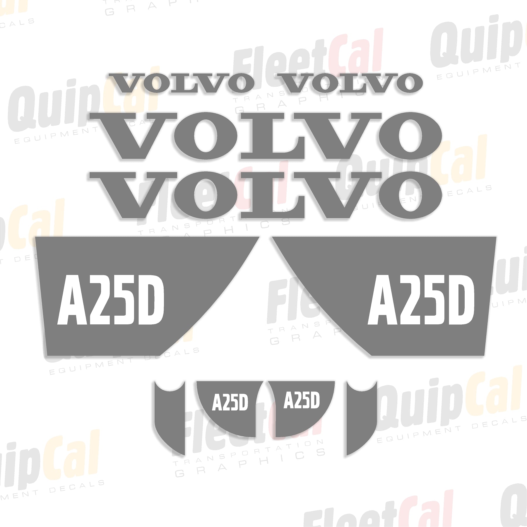 Volvo A25D Haul Truck Marking Decal Set 2004 and Newer – Truck and ...