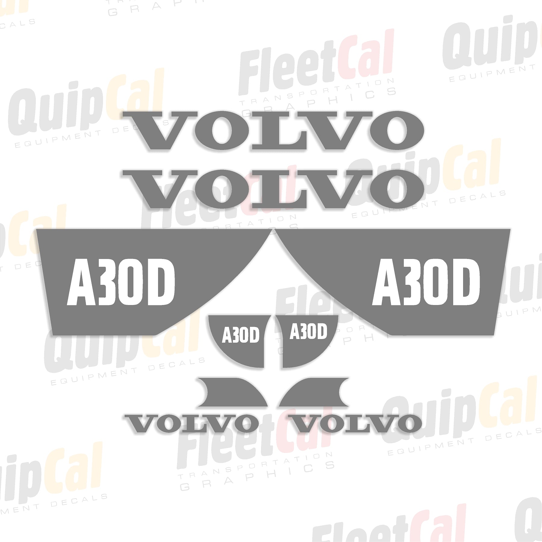 Volvo A30D Haul Truck Marking Decal Set 2004 and Newer – Truck and ...