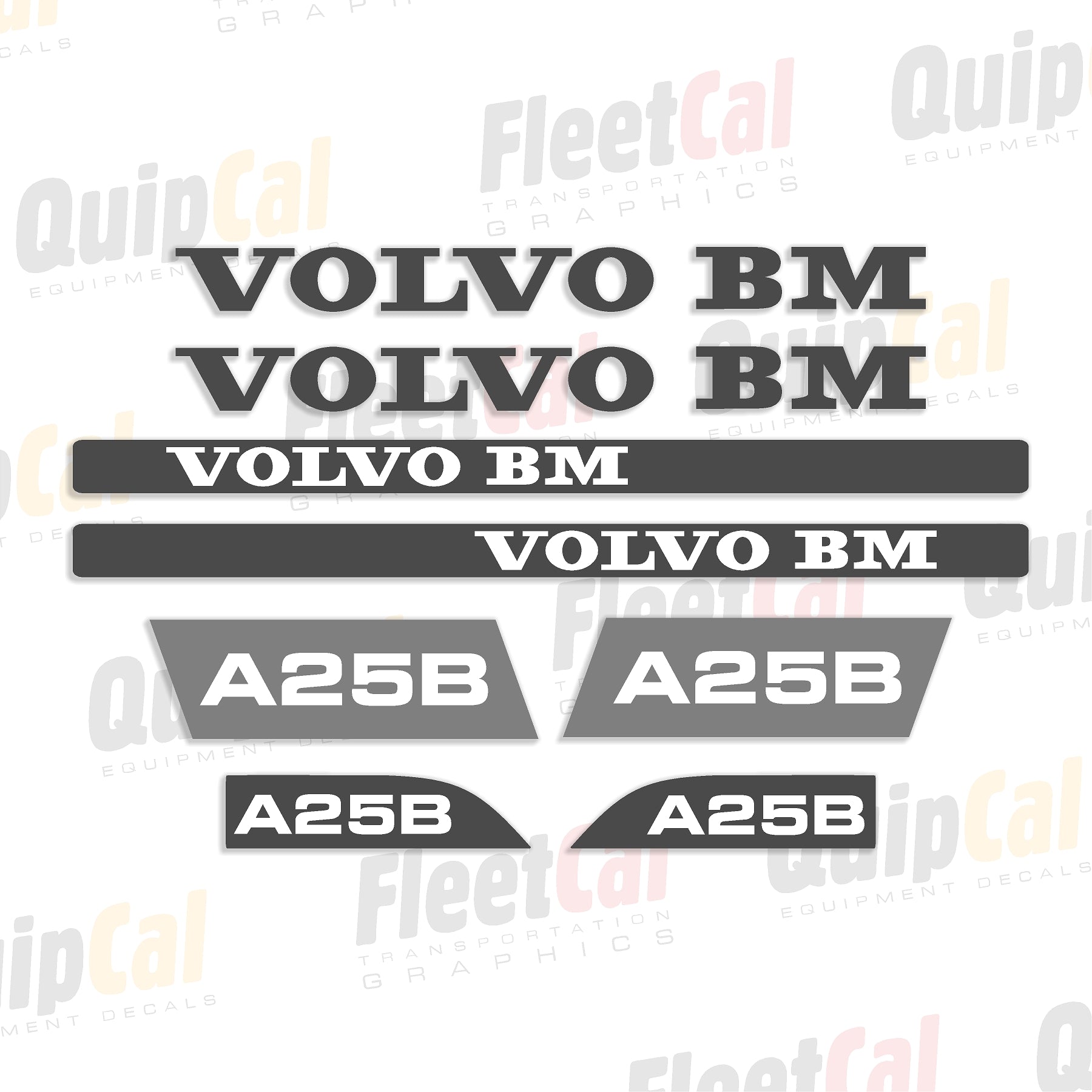 Volvo BM A25B Haul Truck Marking Decal Set – Truck and Equipment Decals