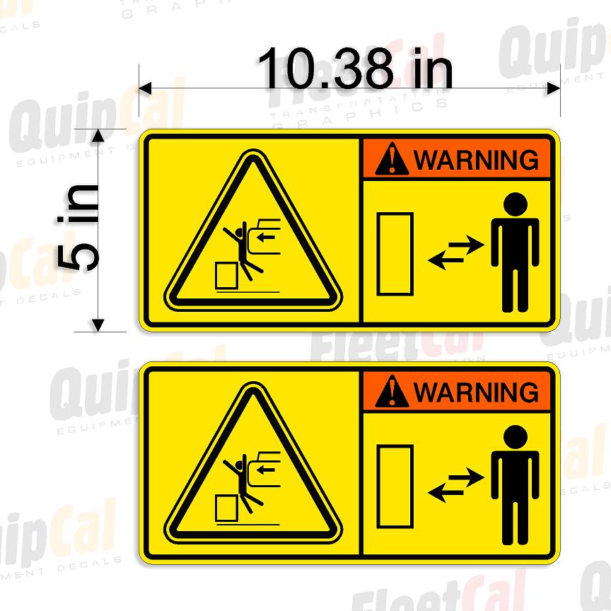 Volvo Excavator Swing Warning Safety Decal Set (1 PAIR) – Truck and ...